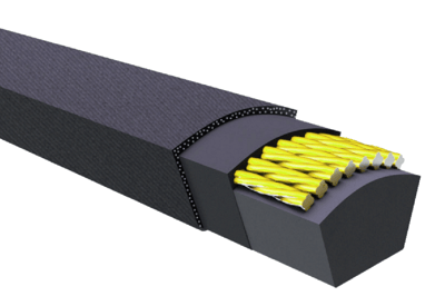 BK66 SMART CHOICE Classical Wrapped Kevlar V-Belt - Aramid Cord